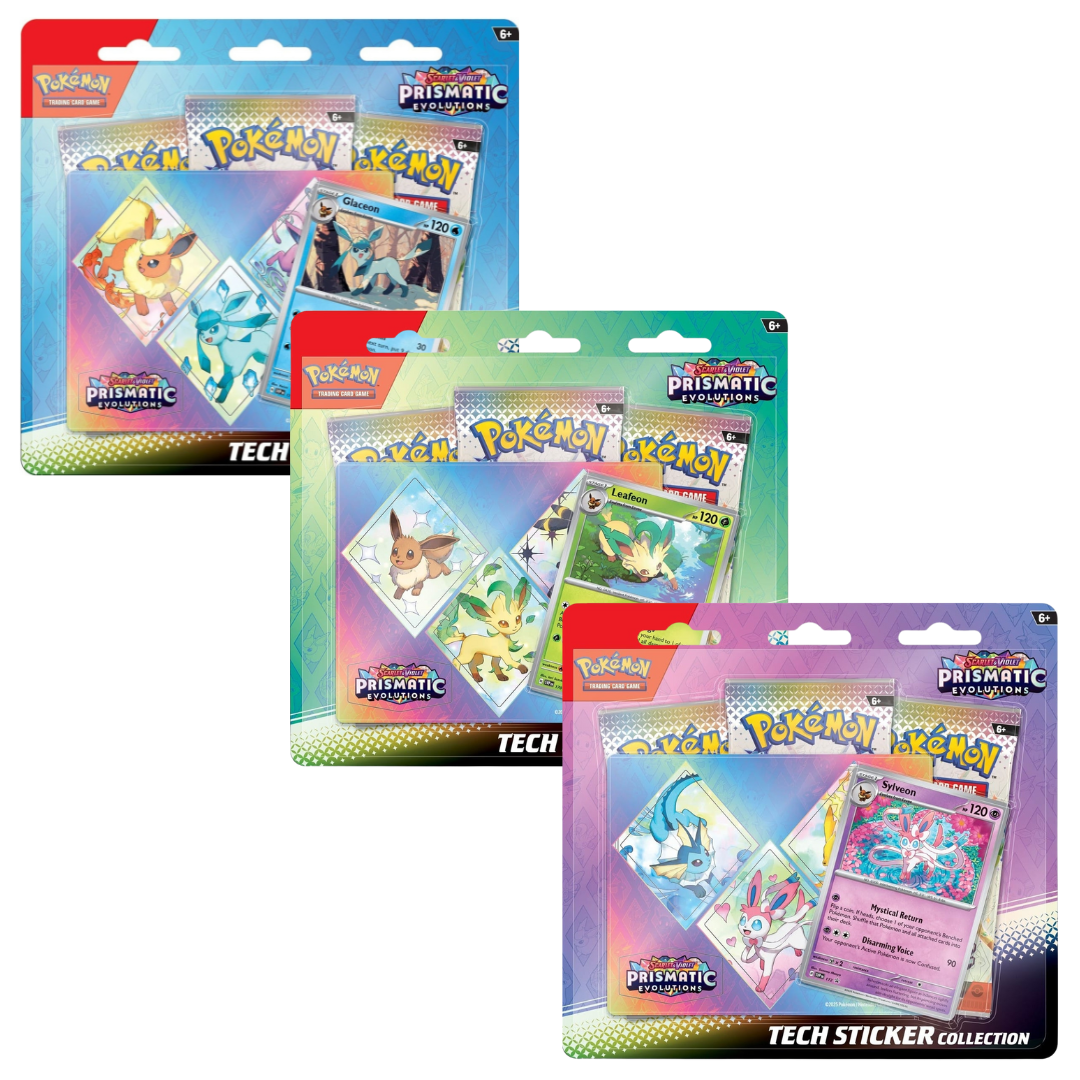 Pokémon TCG: Scarlet & Violet Prismatic Evolutions Tech Sticker Collec ...